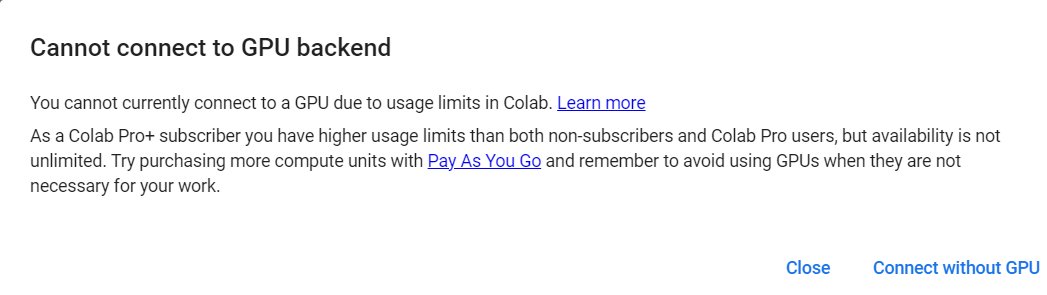 Colab Pro+ response with GDrive is very slow · Issue #3283 · googlecolab/colabtools · GitHub