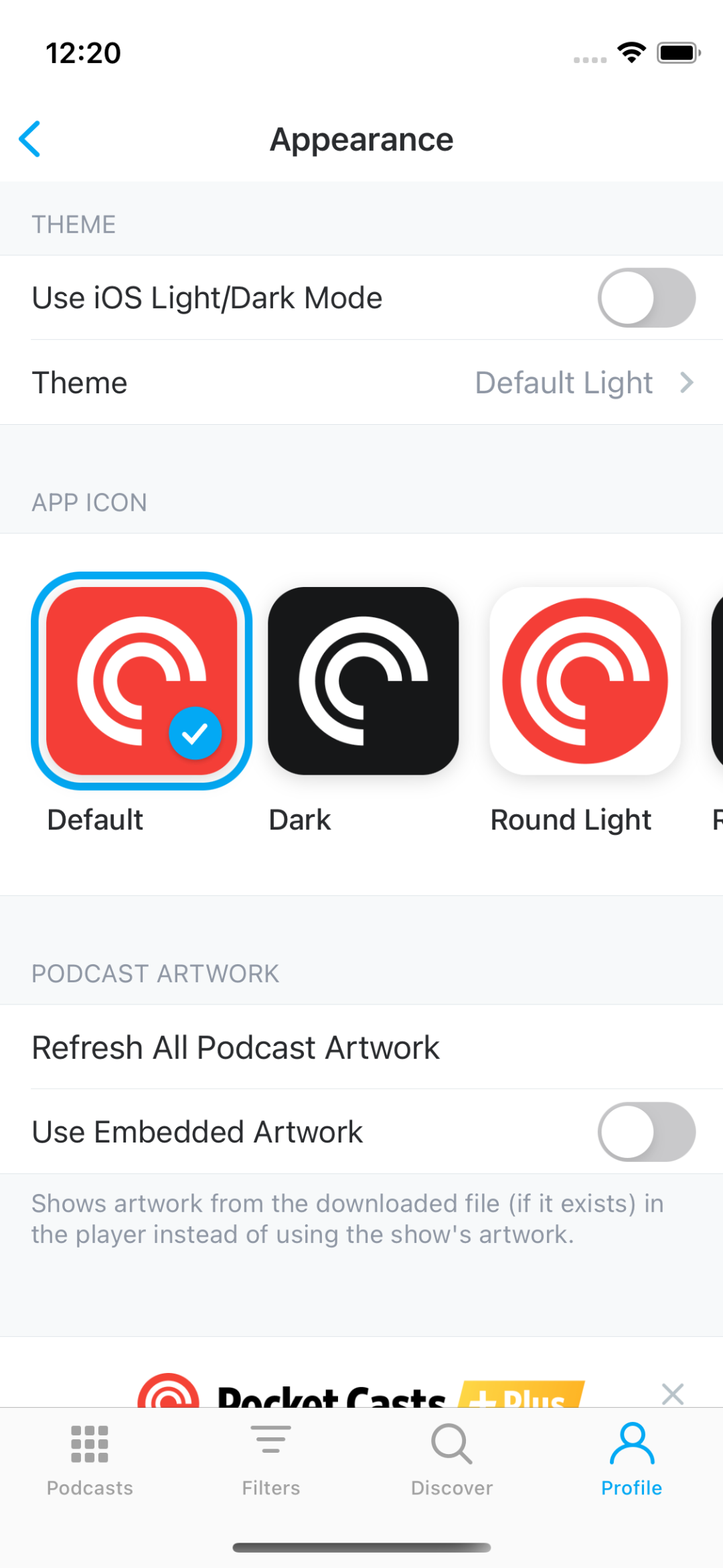 Rework Appearance Page to match iOS · Issue #94 · Automattic/pocket-casts-android · GitHub