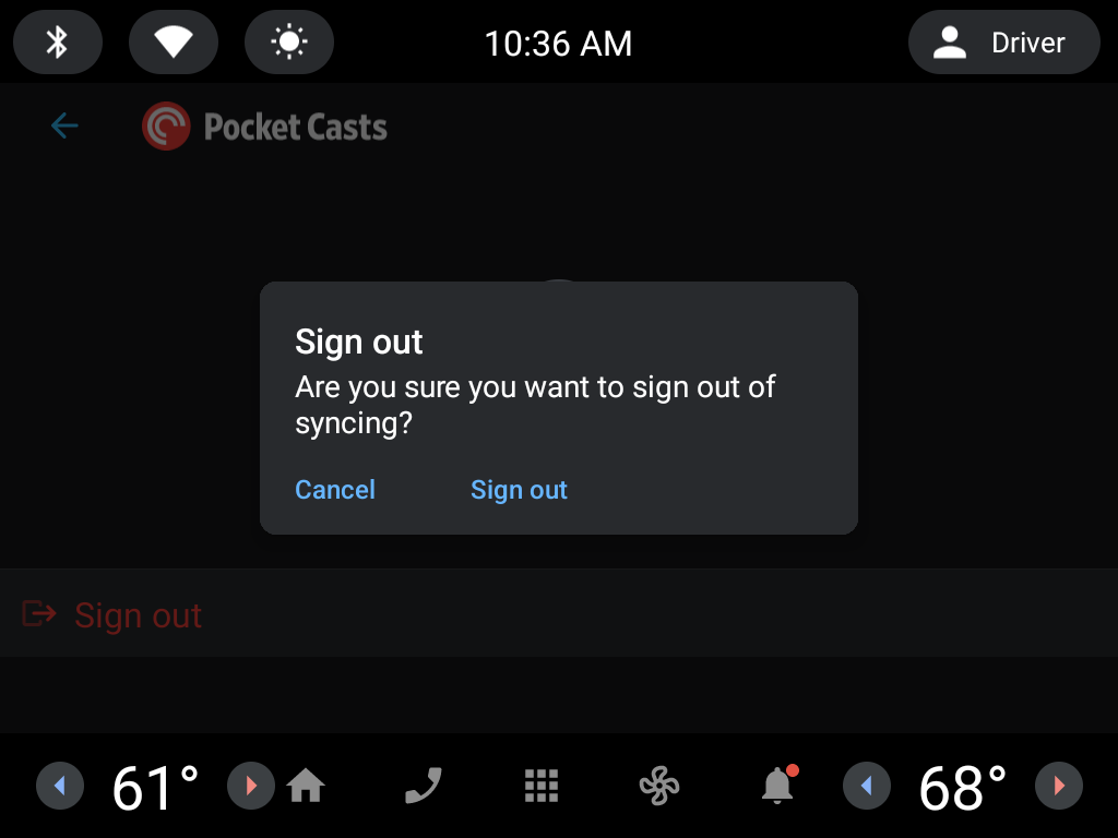 Automotive: Sign out and clear data · Issue #815 · Automattic/pocket-casts-android · GitHub