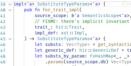 Code folding doesnt work with traits · Issue #5652 · rust-lang/rust-analyzer · GitHub