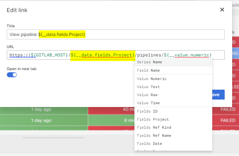 Data Link: Wrong redirection to Gitlab (add a %2F instead a /) · Issue #68199 · grafana/grafana ...