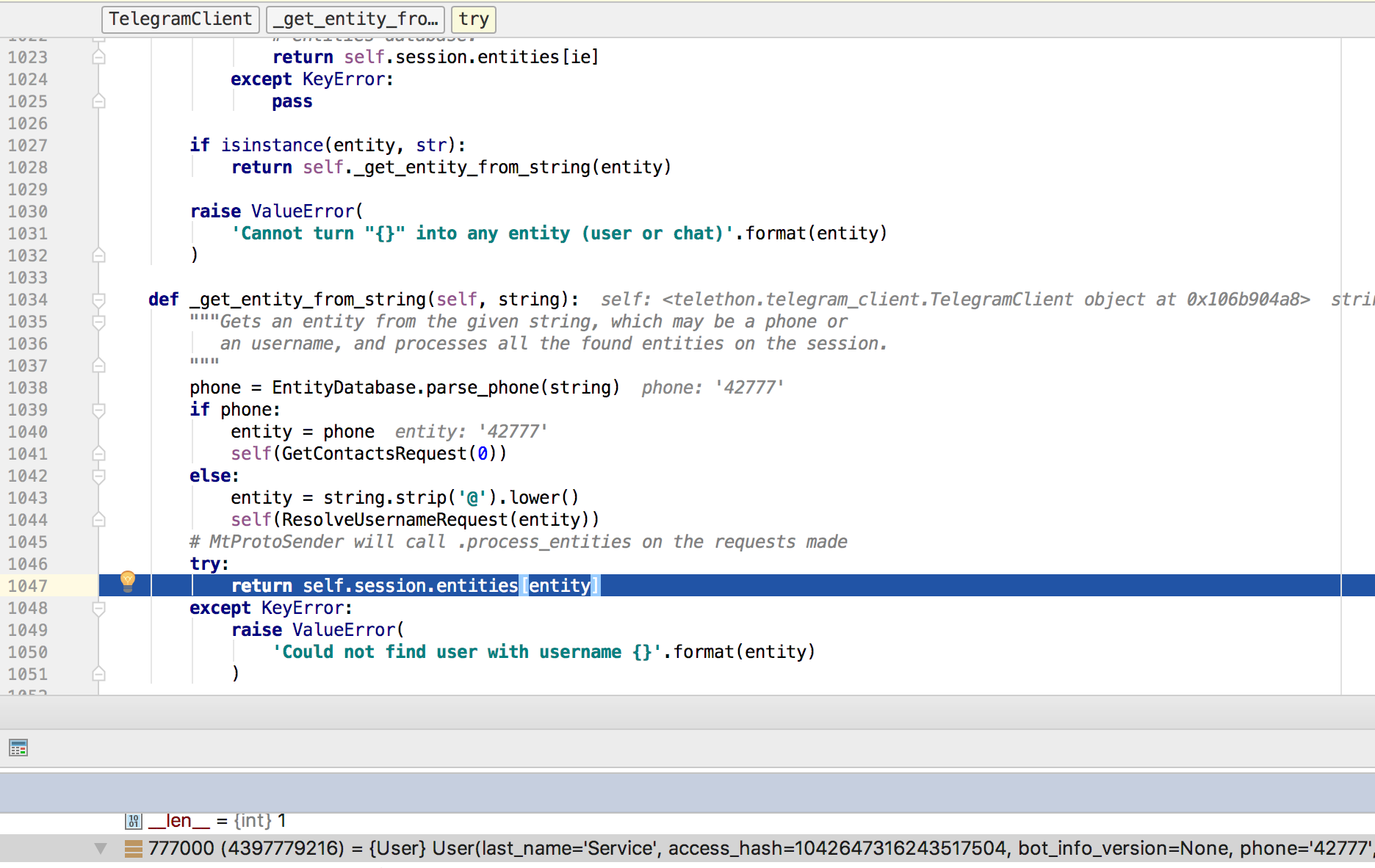 Lookup an entity by its phone, but not by an id · Issue #412 · LonamiWebs/Telethon · GitHub