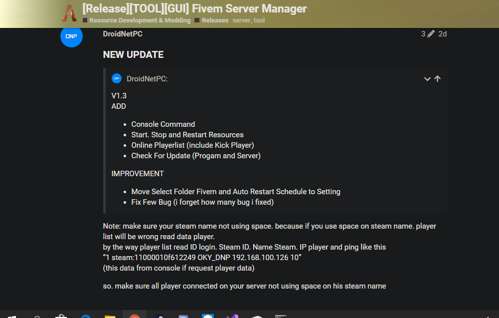 [BUG] Users with spaces in their name on the PlayerList · Issue #4 · Nyako01/Vadmin · GitHub