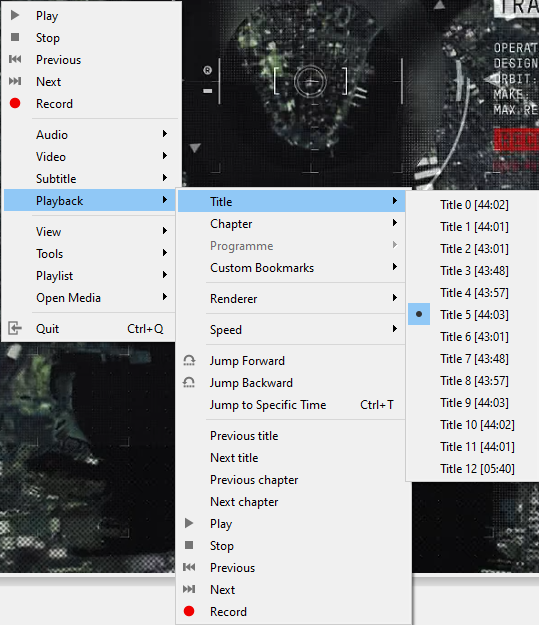 Bluray titles are not able to be chosen. · Issue #173 · mpvnet-player/mpv.net · GitHub
