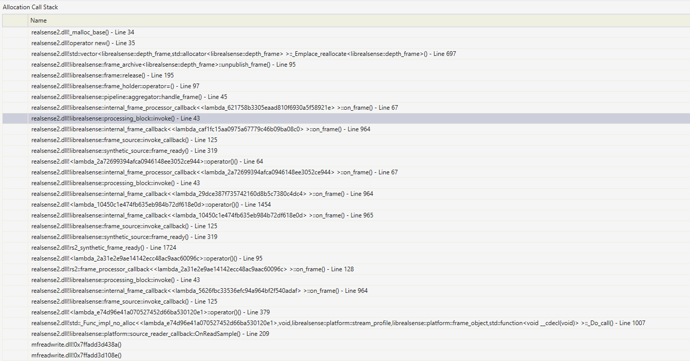 Memory leak on restarting streams · Issue #8091 · IntelRealSense/librealsense · GitHub