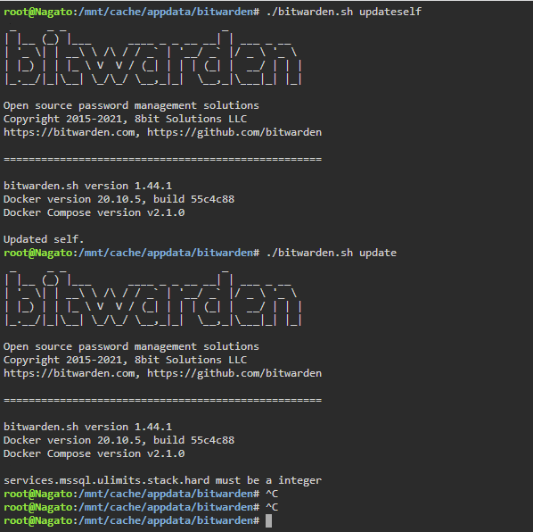 services.mssql.ulimits.stack.hard must be a integer error when trying to update. · Issue #1757 ...