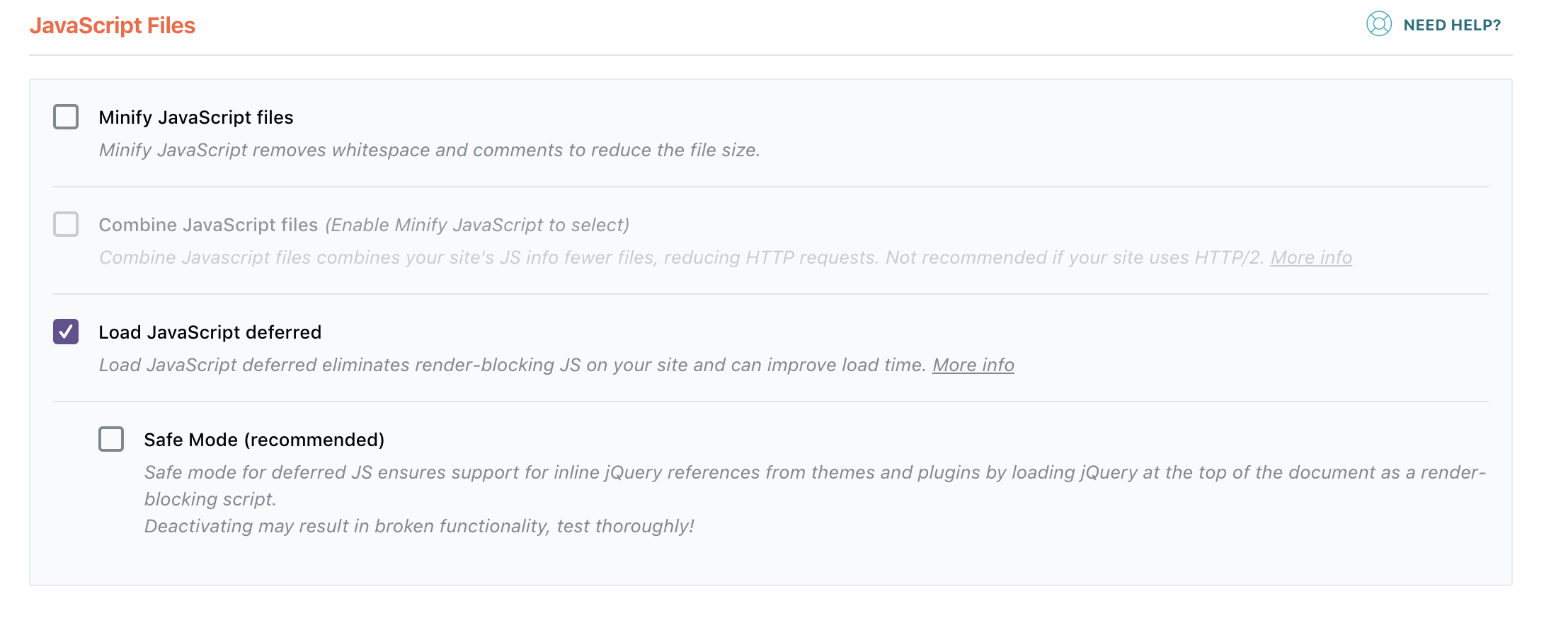 3.0 Alpha - File Optimization - Make “Safe Mode” default for deferred JS · Issue #888 · wp-media ...