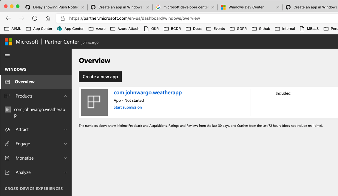 Create an app in Windows Store - not macthing with instructions · Issue #31071 · MicrosoftDocs ...