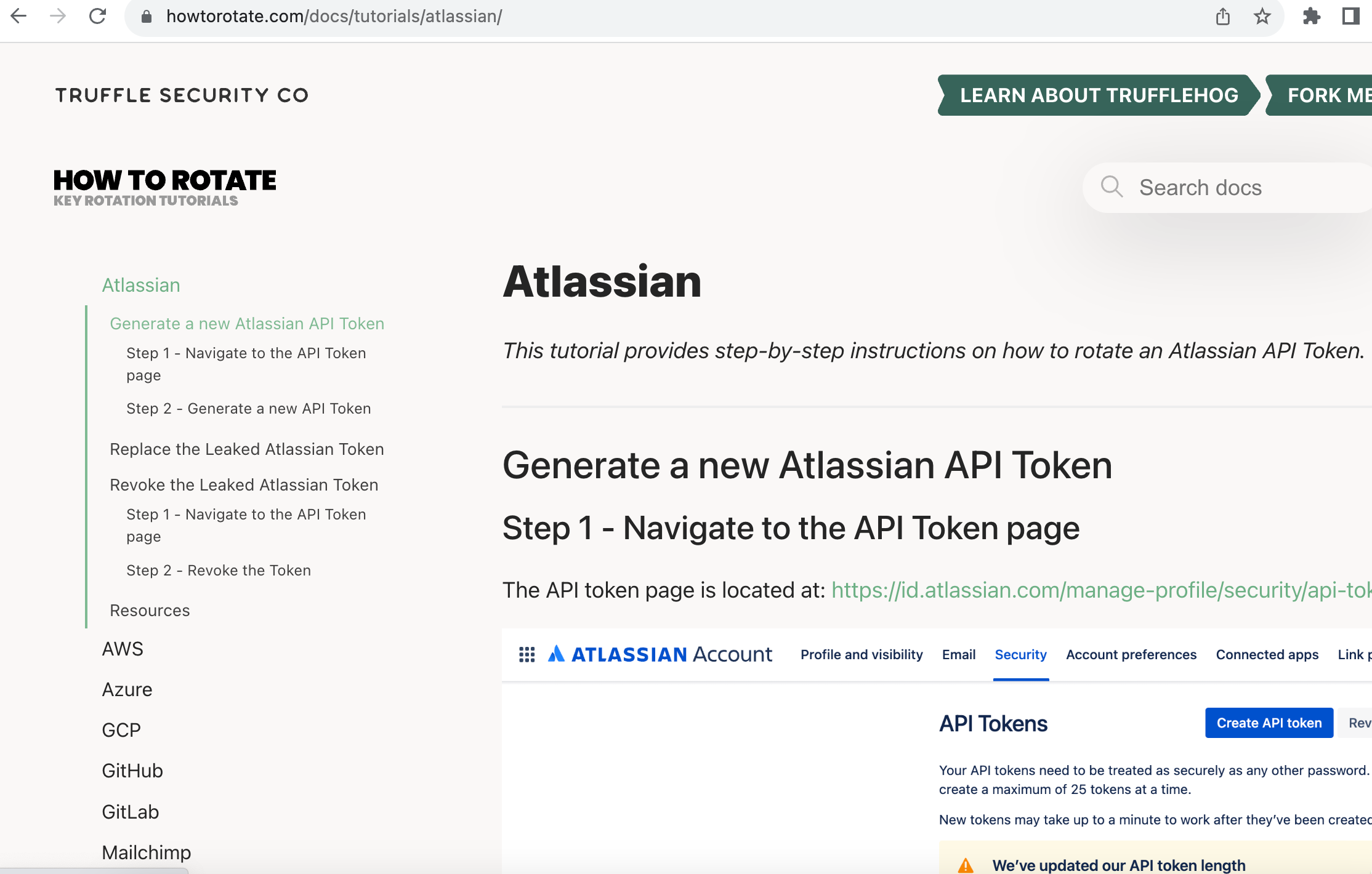 Github Trufflesecurityhow To Rotate An Open Source Collection Of Api Key Rotation Tutorials 
