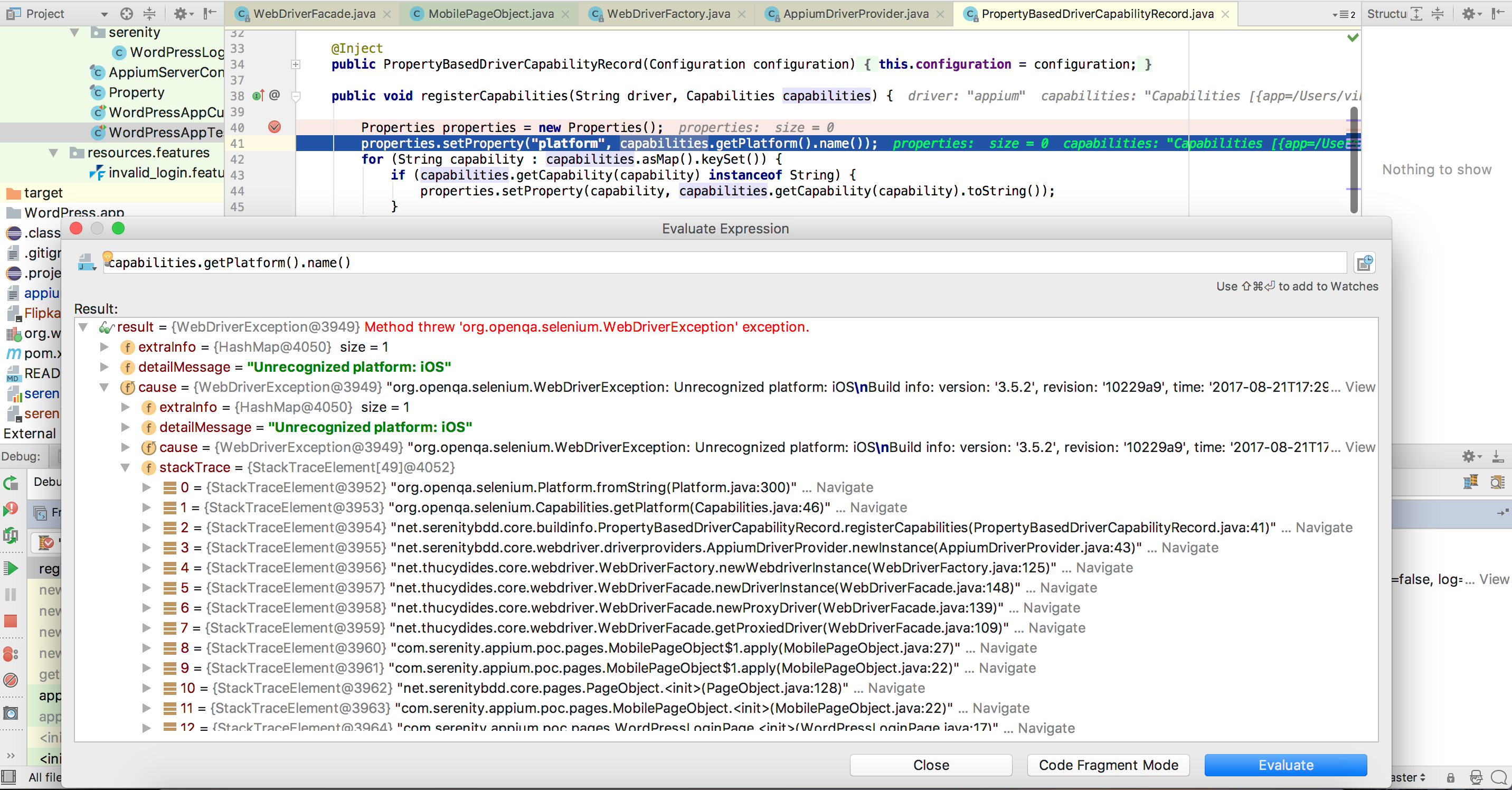 io.appium.java_client.AppiumDriver (Unrecognized platform: iOS · Issue ...