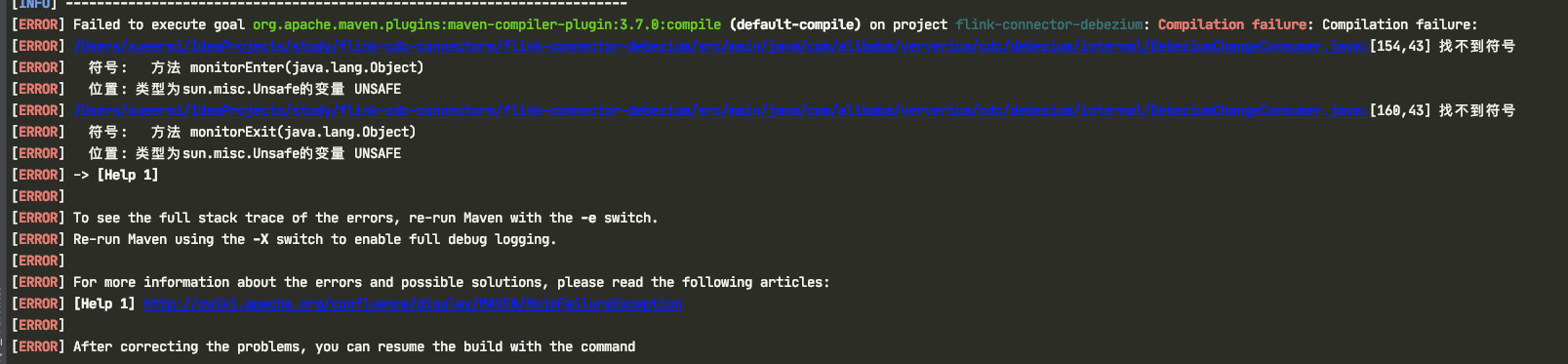 flink-cdc-connectors-master 源码编译失败了, · Issue #131 · apache/flink-cdc · GitHub