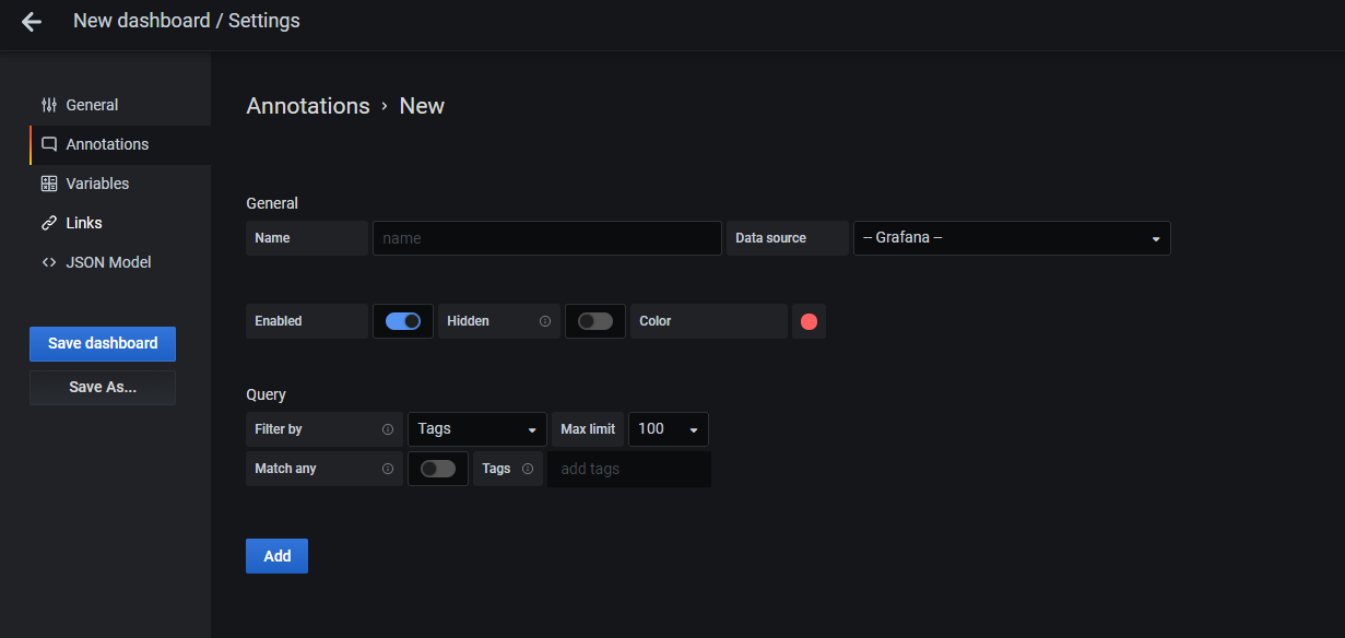 Automatically add template variable as annotation tags · Issue #24674 · grafana/grafana · GitHub