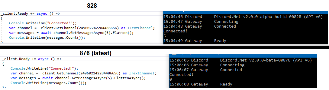 GetMessagesAsync.FlattenAsync is returning an empty collection · Issue #932 · discord-net ...