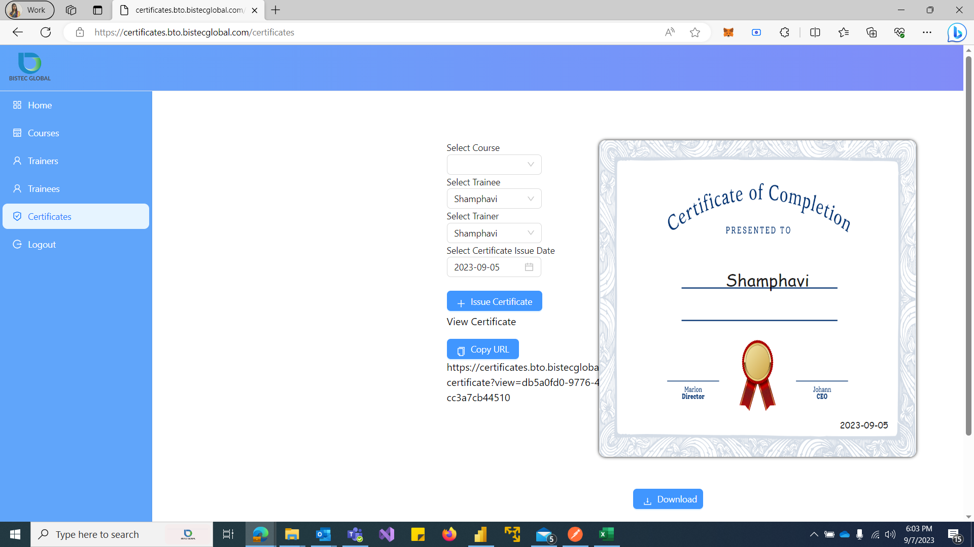 Issue Certificate - Course should be a mandatory field · Issue #180 · bistecglobal/blockchain ...