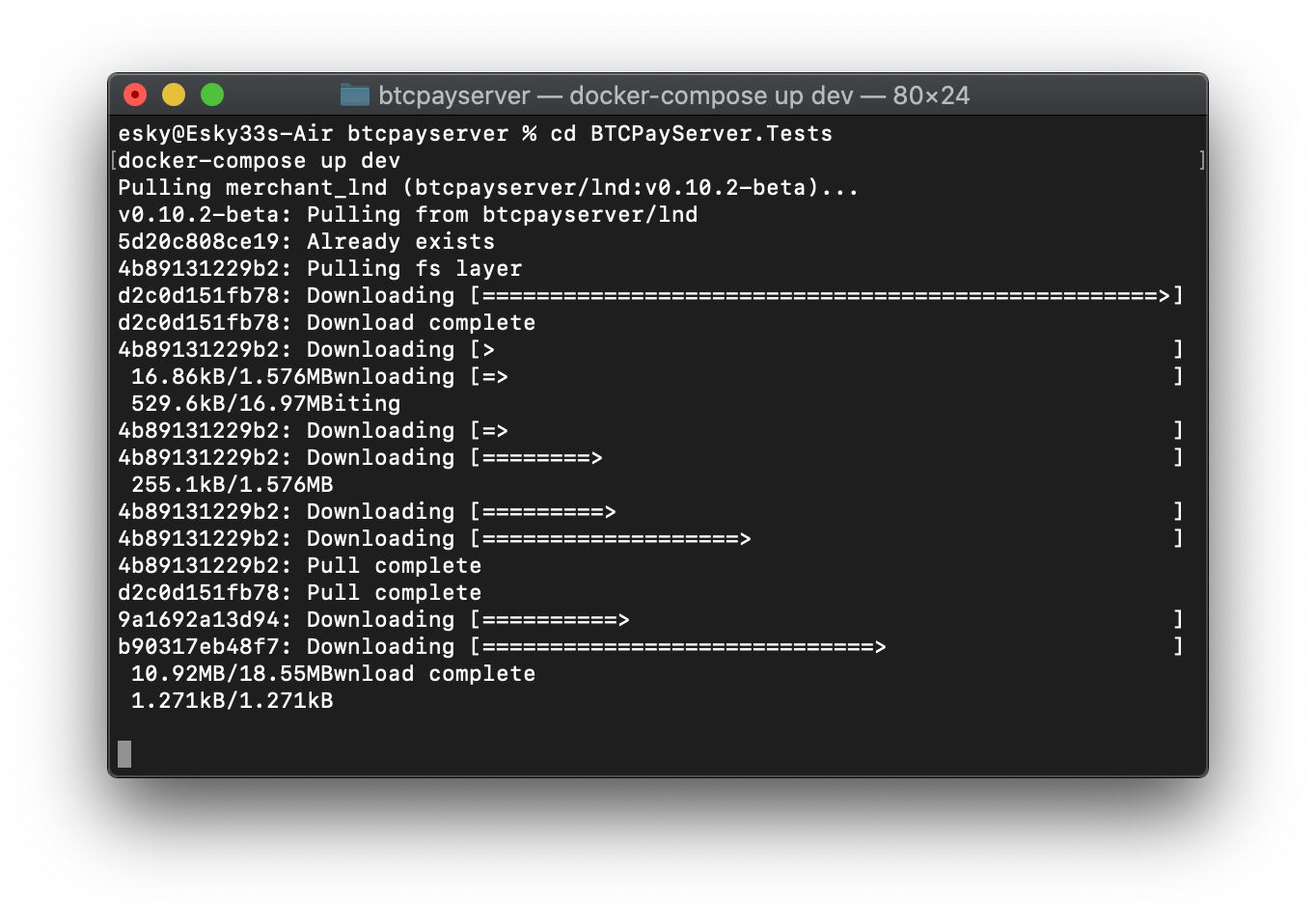 Errors in dev env on MacOS in launchSettings.json · Issue #1406 · btcpayserver/btcpayserver · GitHub