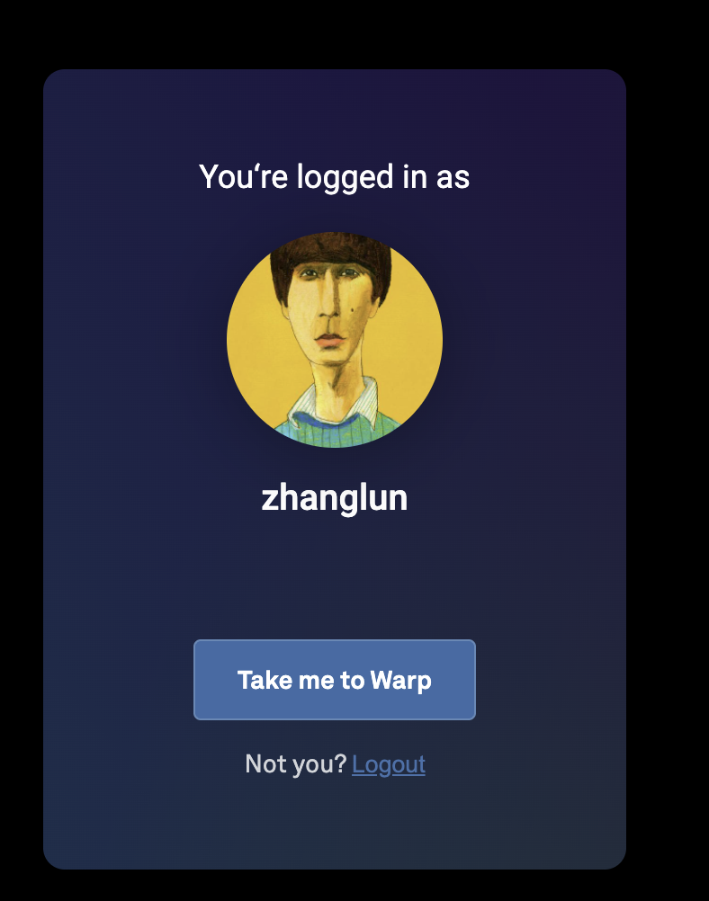 app does not response after login with Github · Issue #972 · warpdotdev/Warp · GitHub