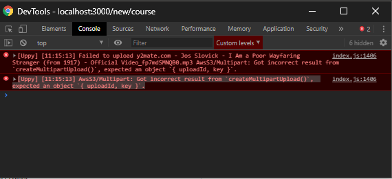 AwsS3/Multipart: Got incorrect result from `createMultipartUpload ...