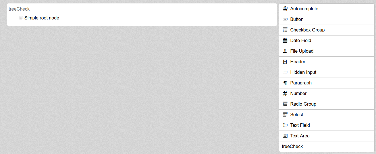 Is possible create a Checkbox in treeview? · Issue #801 · kevinchappell/formBuilder · GitHub