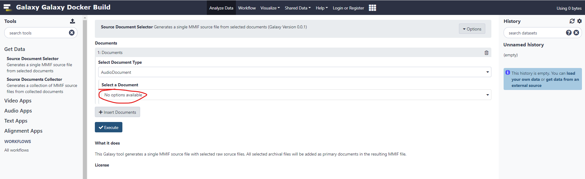 Question about ARCHIVE_PATH and document selector in Galaxy · Issue #6 · clamsproject/wfe-galaxy ...
