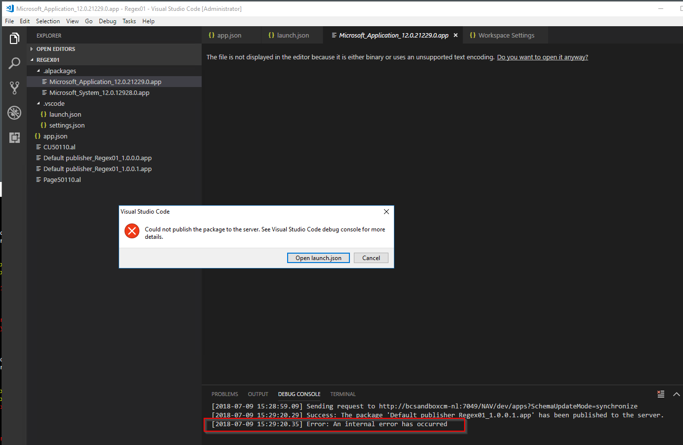 Microsoft Bcsandbox Internal Error · Issue 229 · Microsoft Nav Docker · Github