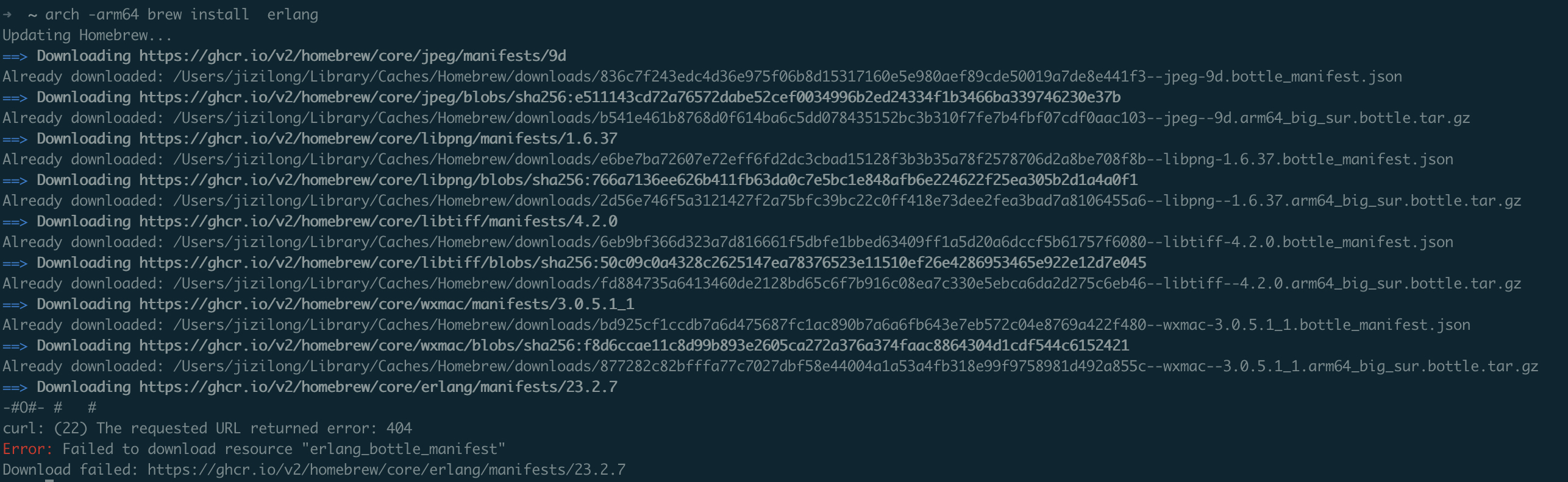 Mac brew install erlang failed · Issue #5003 · erlang/otp · GitHub
