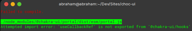 New App Fails to compile · Issue #3011 · chakra-ui/chakra-ui · GitHub New App Fails to compile · Issue #3011 · chakra-ui/chakra-ui · GitHub