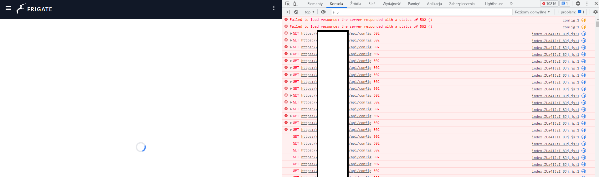 [Support]: 502 error / no GUI (timed out) · Issue #3333 · blakeblackshear/frigate · GitHub