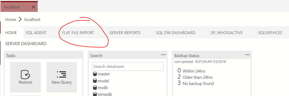 Import Wizard extension adds a server tab · Issue #2402 · microsoft ...