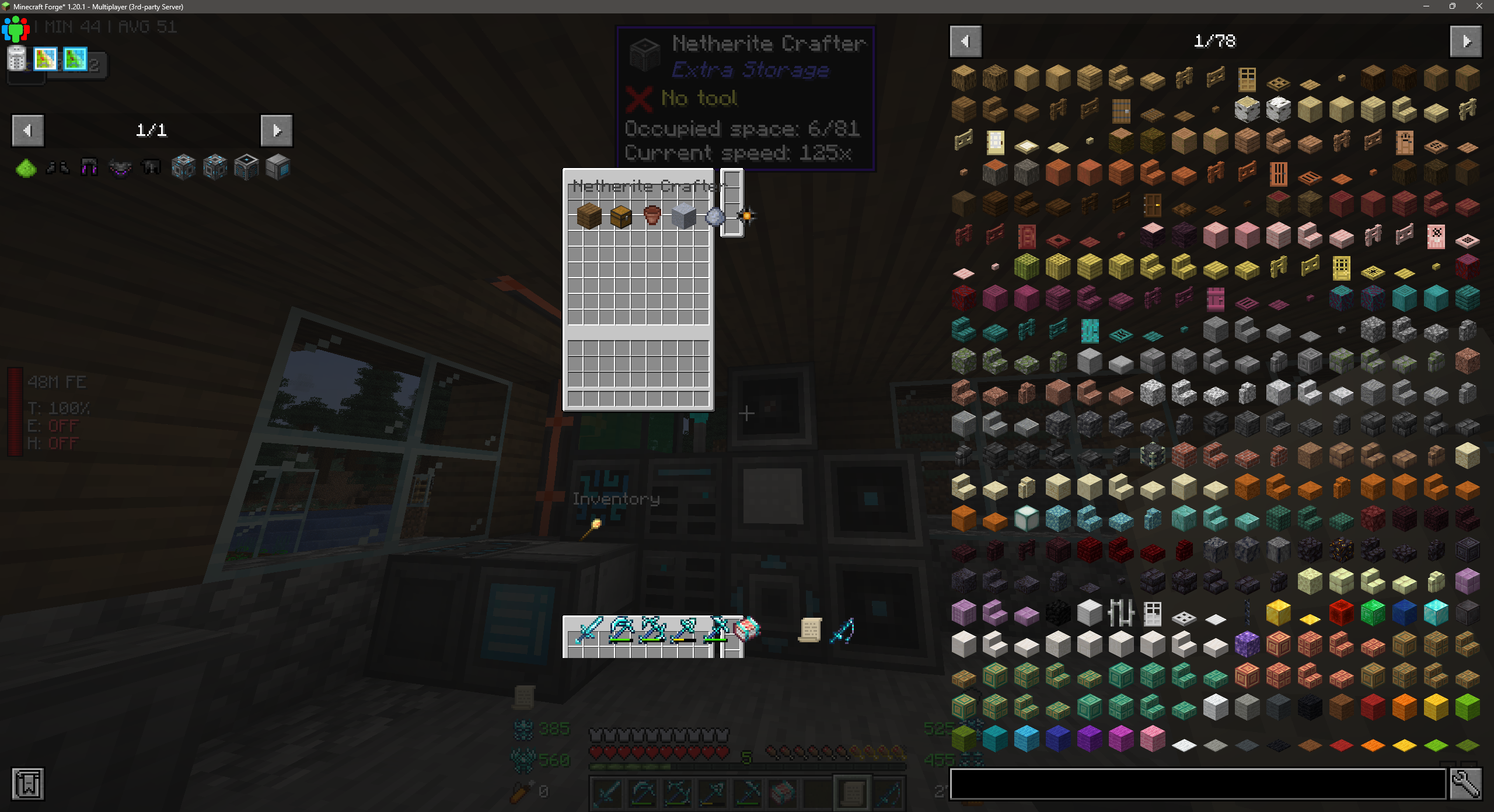 Netherite Crafter UI not showing properly · Issue #112 · AllTheMods/ATM-9 · GitHub