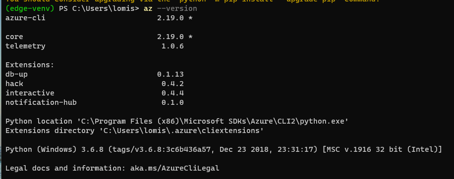 Error while installing edge build · Issue #17151 · Azure/azure-cli · GitHub