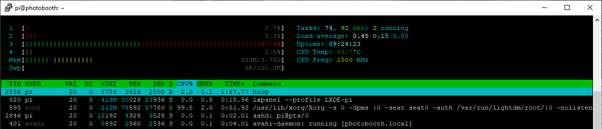 CPU Usage · Issue #377 · pibooth/pibooth · GitHub