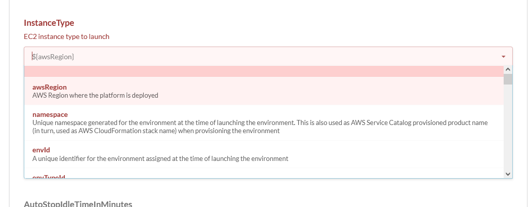 [Bug] no InstanceType dropdown on Sagemaker Workspace Configuration · Issue #1091 · awslabs ...