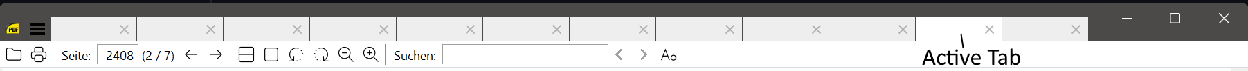 Distinction of active and inactive tabs · Issue #3182 · sumatrapdfreader/sumatrapdf · GitHub