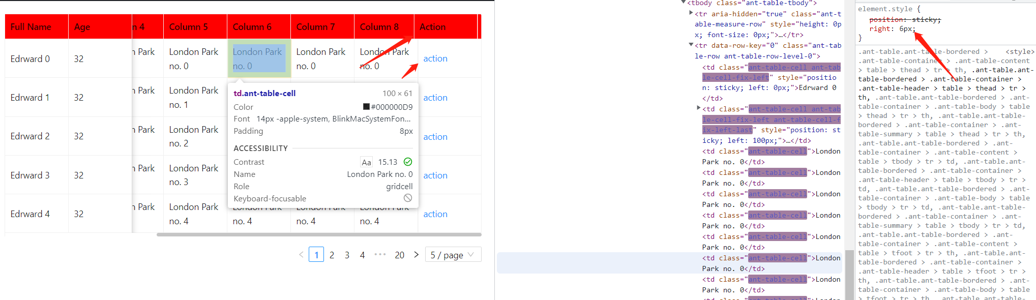 表格头部 header 相对于表格向右溢出 · Issue #40498 · ant-design/ant-design · GitHub