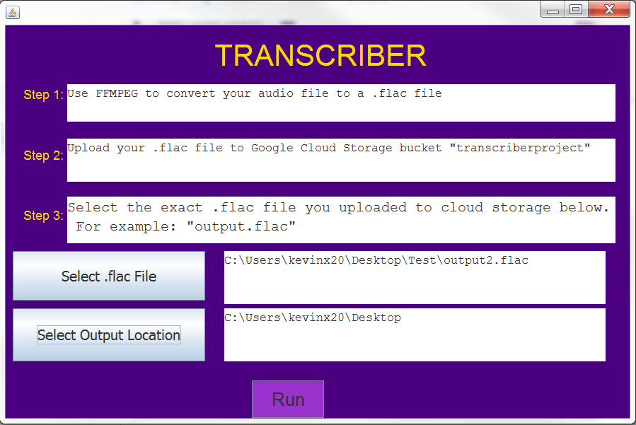 GitHub - therealestkevin/Transcriber: Google Speech API based ...