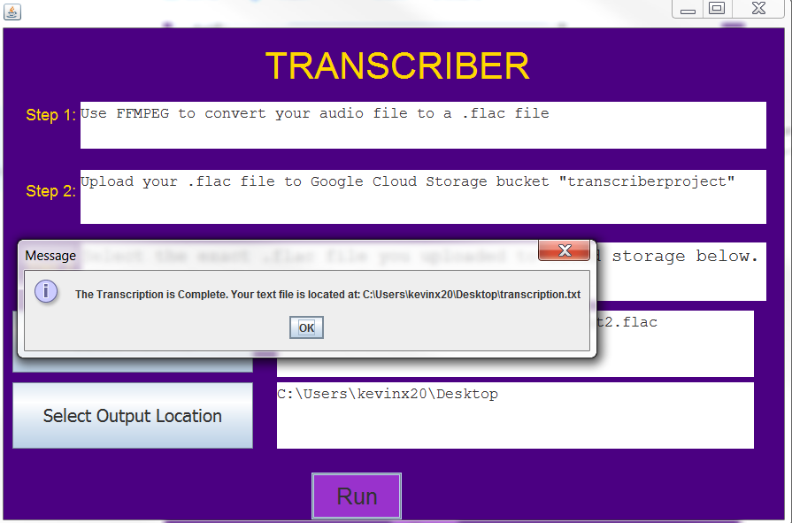 GitHub - therealestkevin/Transcriber: Google Speech API based application designed to expedite ...