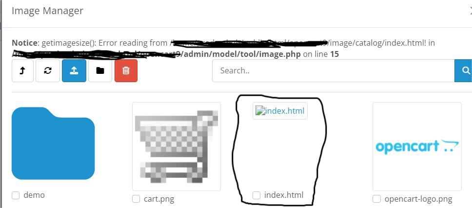 [master branch] index.html should be removed from Image Manager · Issue #12002 · opencart ...