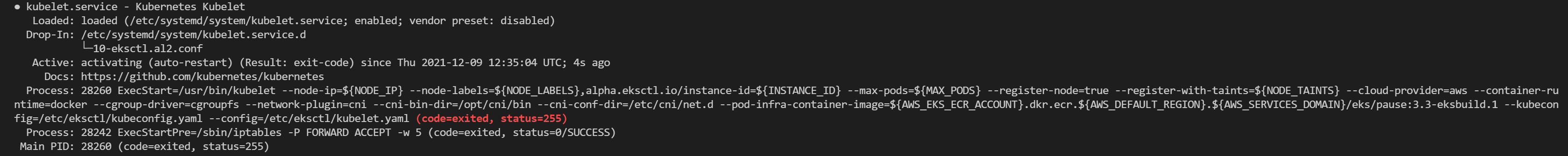 Can't create cluster with GPU instances - "waiting for at least 1 node(s) to become ready in ...