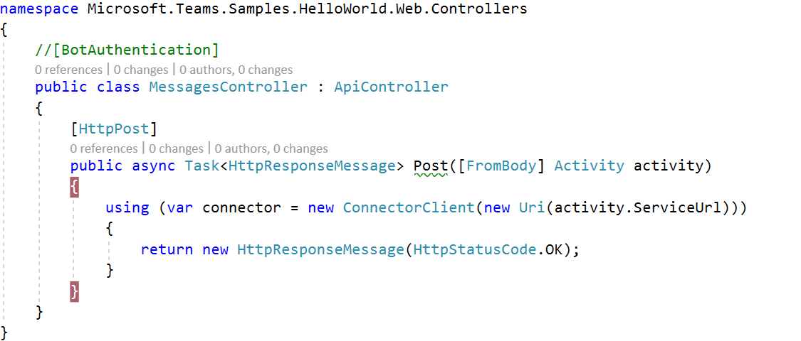 Microsoft Teams "Hello World" messaging extension is not working ...
