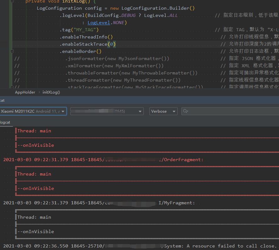 调用栈信息打印深度无法打印 · Issue #99 · elvishew/xLog · GitHub