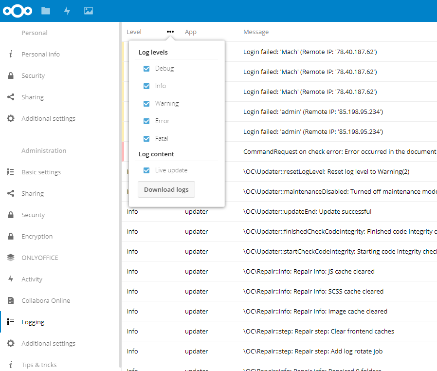 OnlyOffice stops saving document back to NextCloud · Issue #195 · ONLYOFFICE/onlyoffice ...