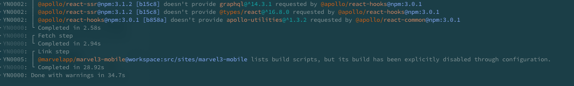 [Bug] Error: Assertion failed: The dependent package could not be found · Issue #609 · yarnpkg ...