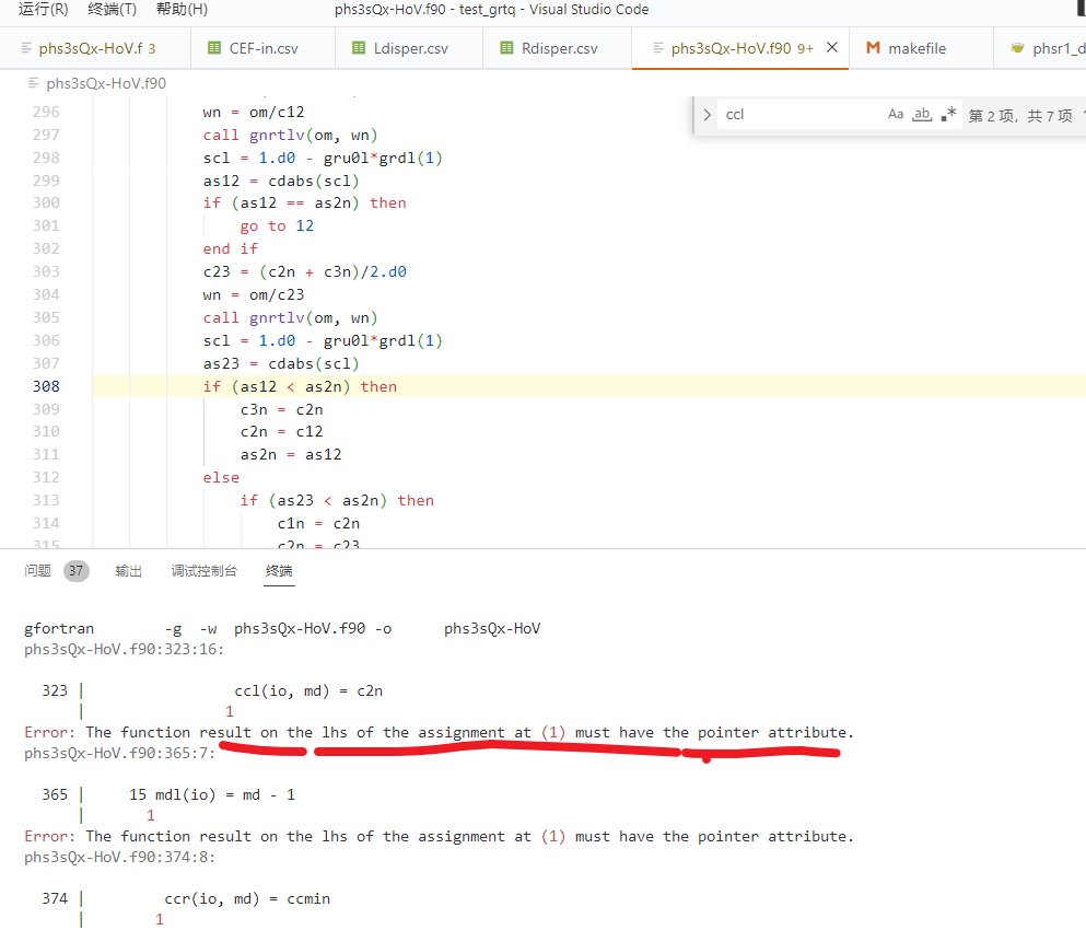 The Converted F90 Code Shows Error The Function Result On The Lhs Of The Assignment At 1 Must