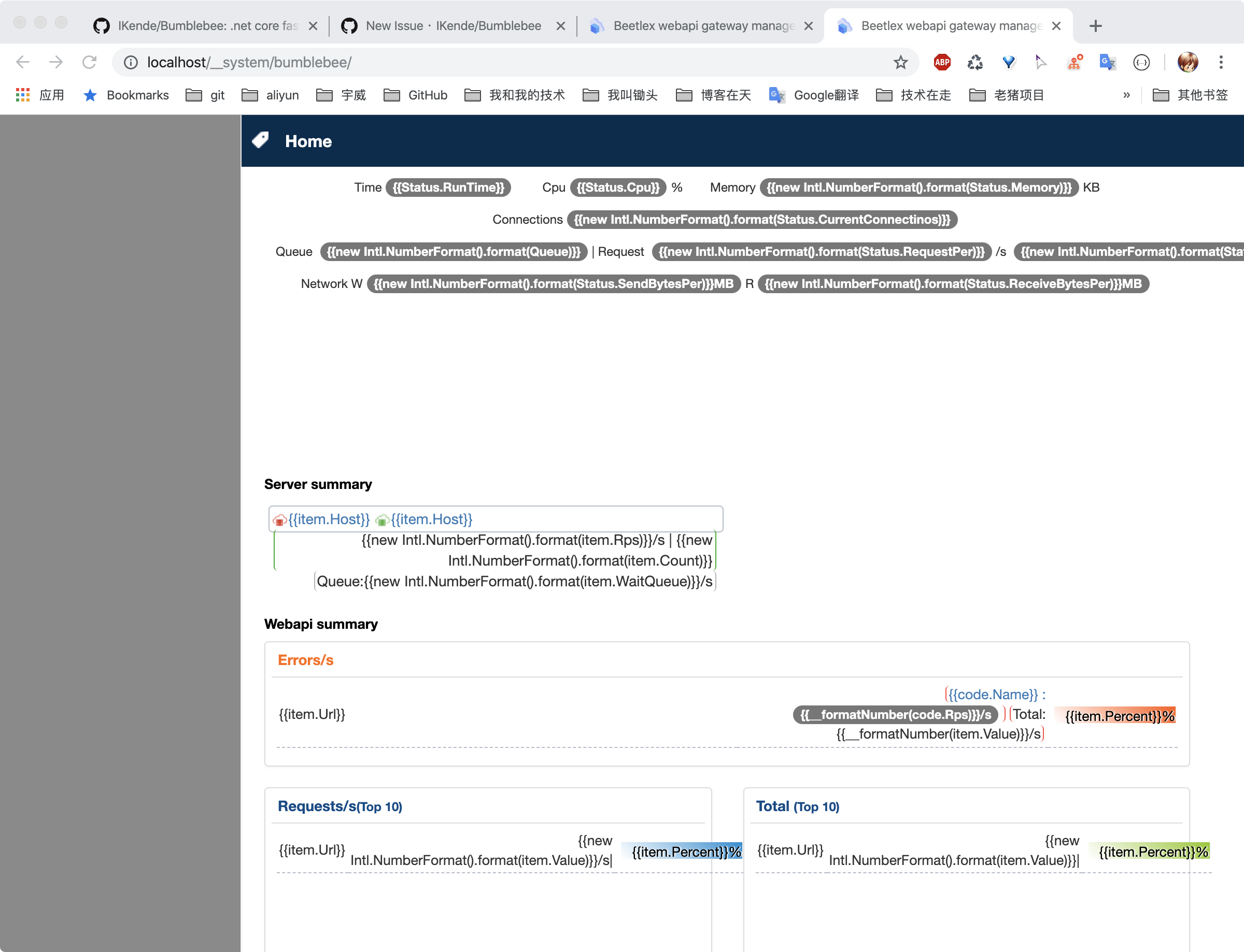 页面乱码 · Issue #36 · beetlex-io/Bumblebee · GitHub