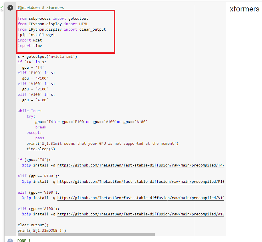 xformers error · Issue #776 · TheLastBen/fast-stable-diffusion · GitHub