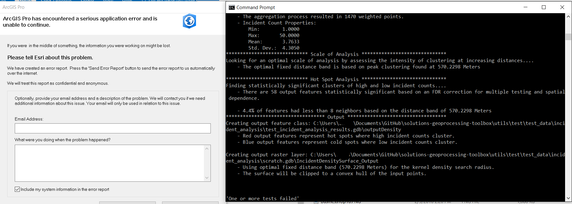 Incidentdensity Gp Tool Testcase Crashes Pro 2 1 Arcpy · Issue 628