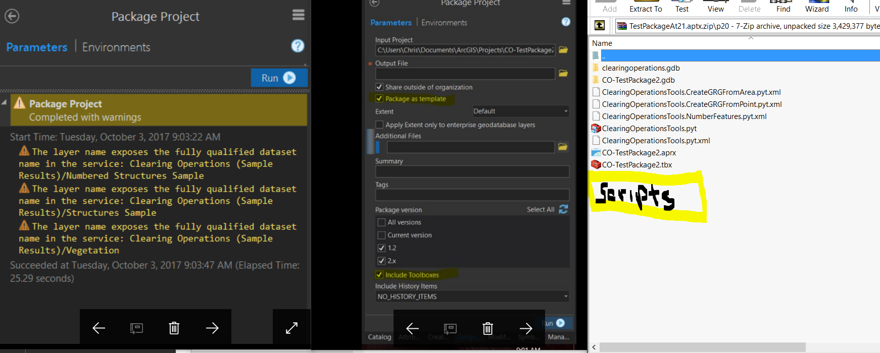 Clearing Operations project template not packaging all PY resources - may need to combine in PYT ...