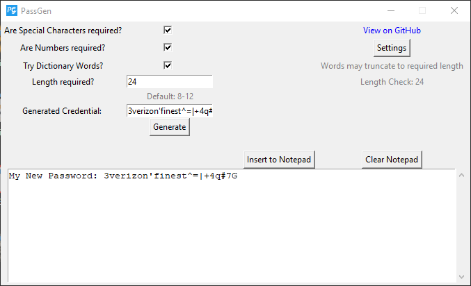 GitHub - mickeystix/passgen: Lightweight Password Generator w/GUI