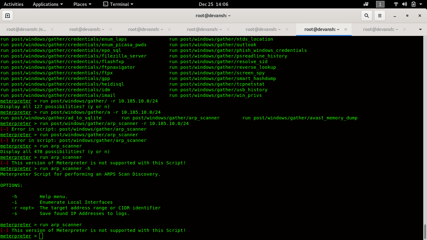 This version of Meterpreter is not supported with this Script! · Issue #14549 · rapid7 ...