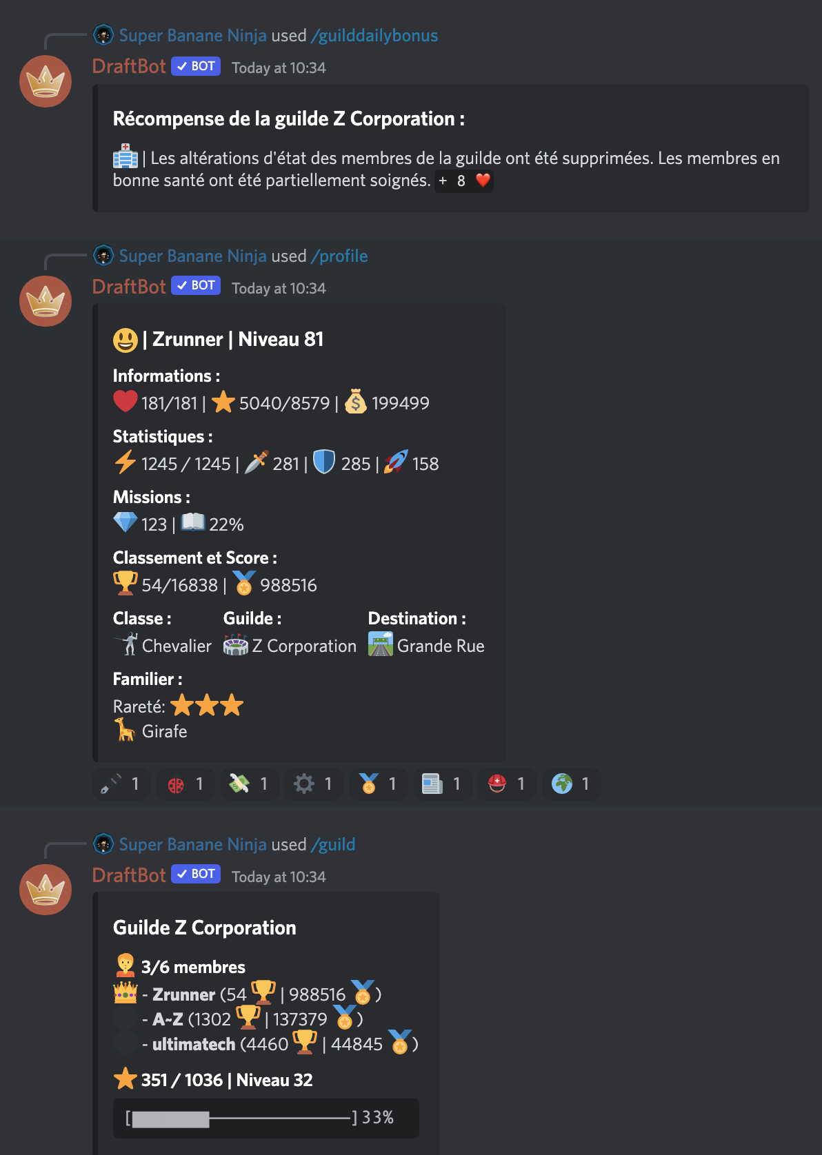 [BUG]: Guilddaily qui régénère quand tous les membres sont full vie ...